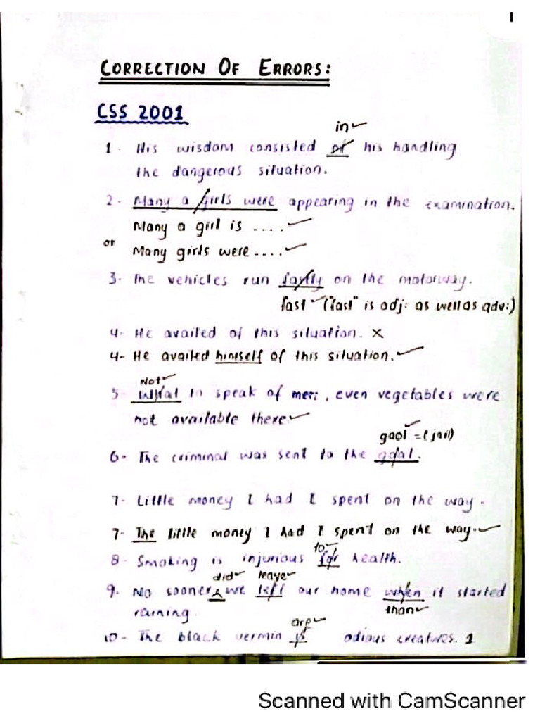 English Correction | PDF