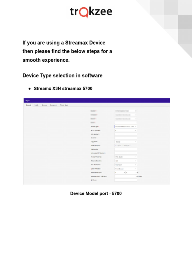 Streamax Device Configuration | PDF