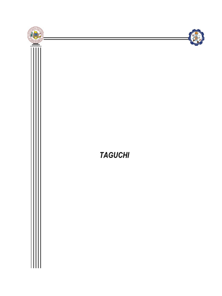 Filosofía de Calidad de Genichi Taguchi | PDF | Calidad (comercial ...