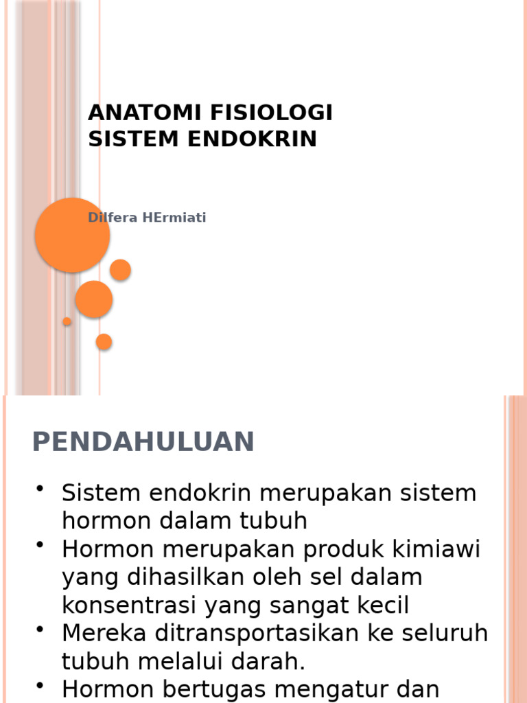 Anfis Sistem Endokrin' | PDF