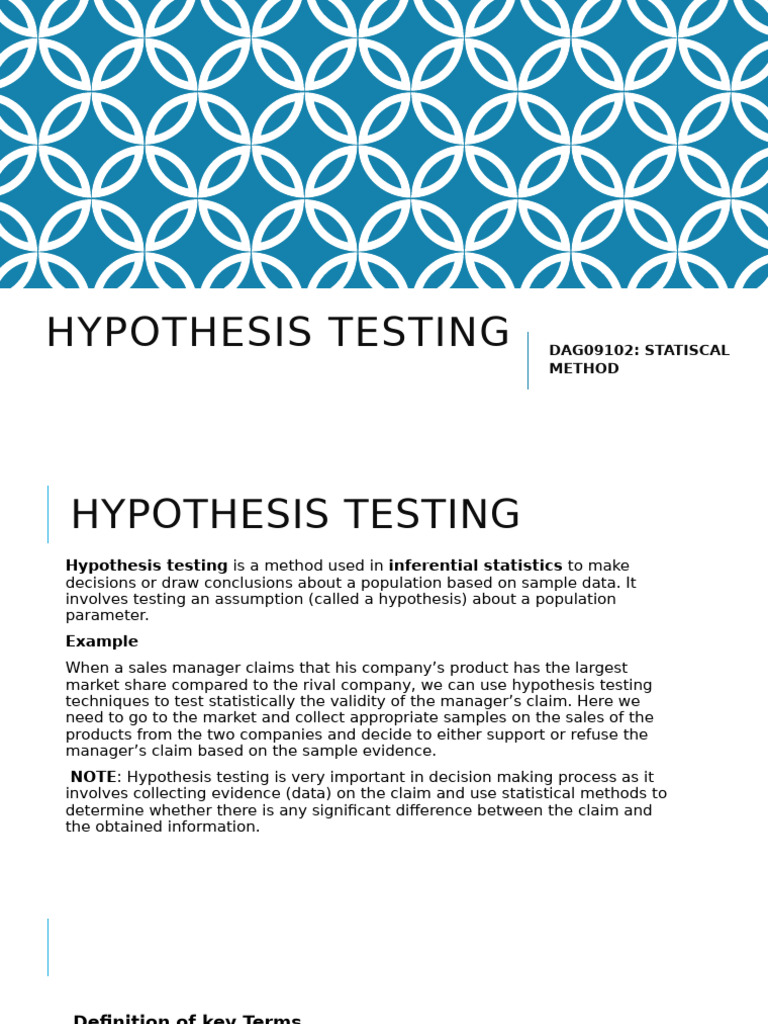 Topic Five - Hypothesis Testing | PDF | Type I And Type Ii Errors ...