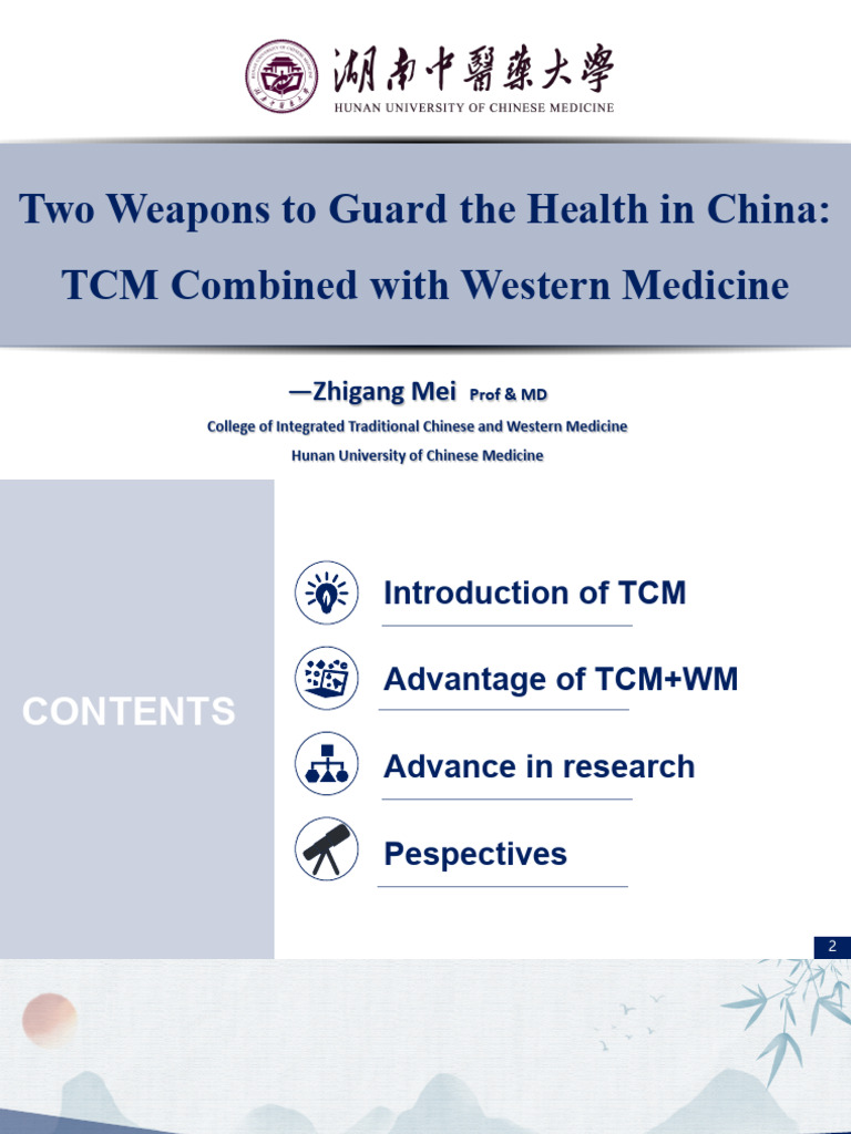 Integrating TCM and Western Medicine | PDF | Traditional Chinese ...