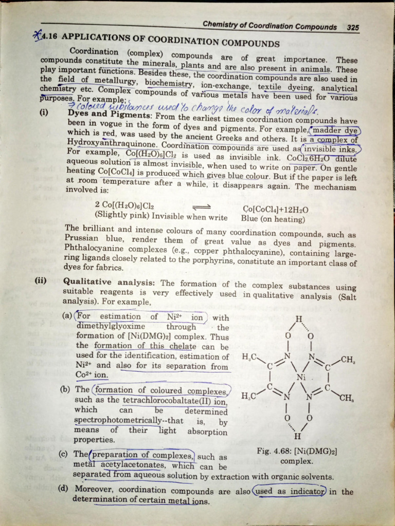 Applications of Coordination Compounds | PDF