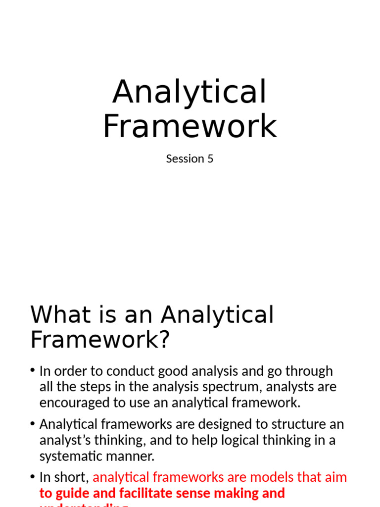 4b Analytical Framework | PDF