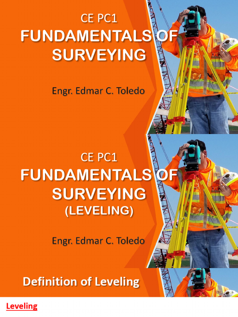 Lecture 5 Leveling Differential Leveling and Two Peg Test Method | PDF ...