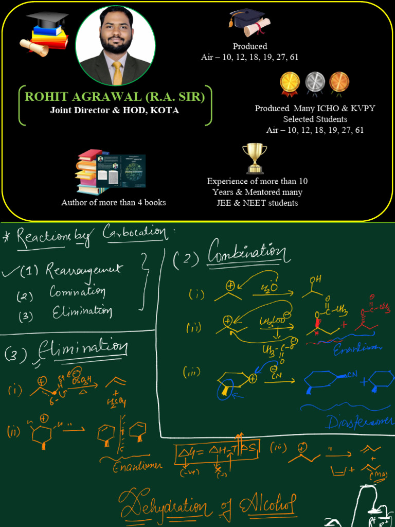 RA Sir Notes Dehydration of Alcohol E1 Theory and Questions | PDF