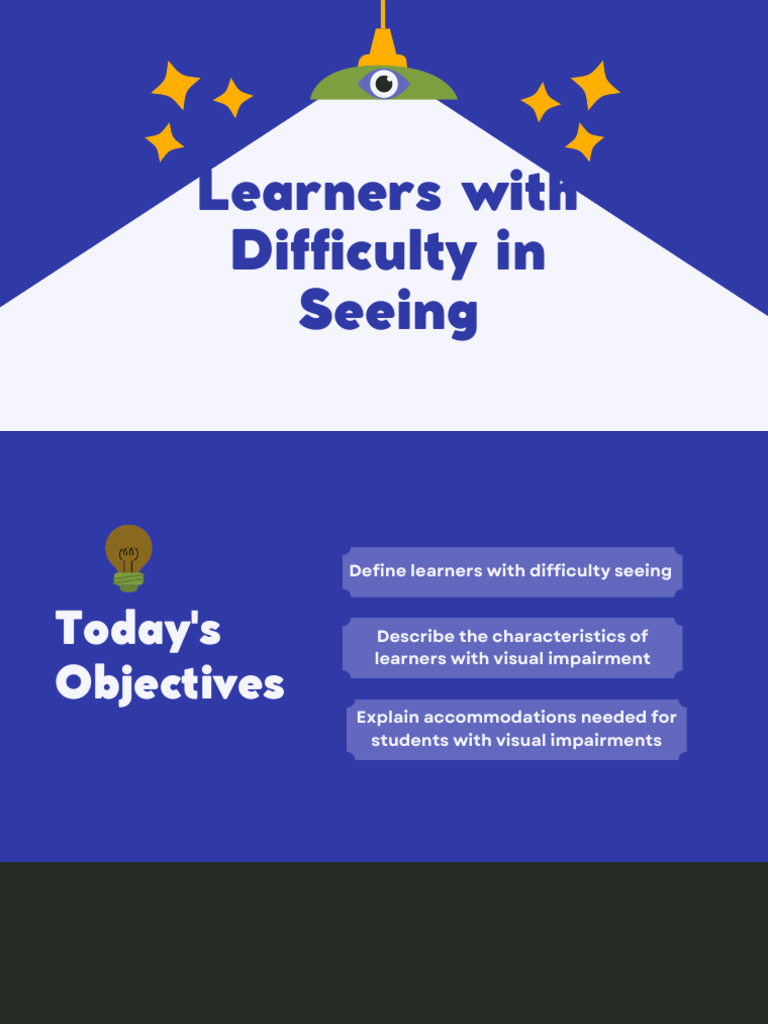 Supporting Learners with Visual Impairments | PDF | Visual Impairment ...