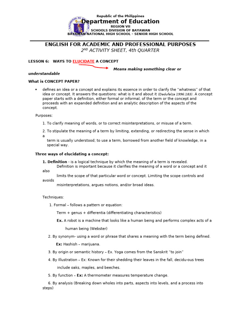 Eapp Activity Sheet 2 | PDF | Definition | The Scarlet Letter