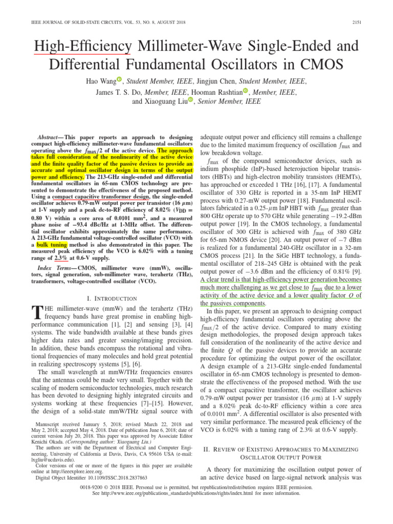 jssc18_wang_ucd_high-efficiency millimeter-wave single-ended and ...