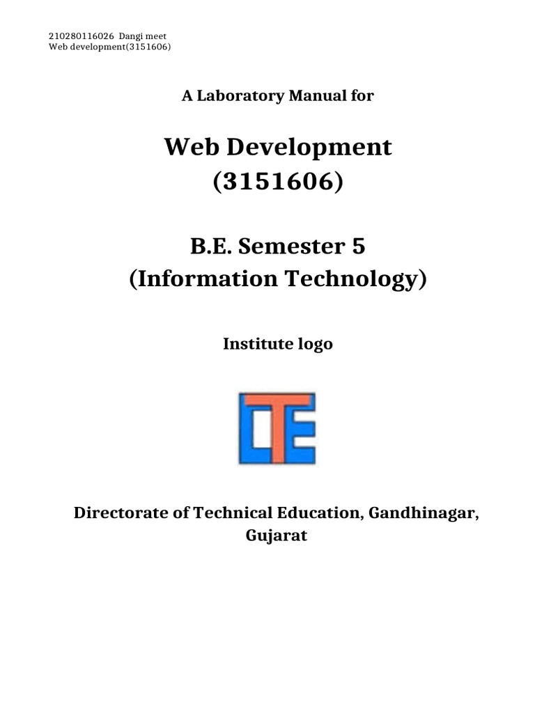 Practical WD | PDF | World Wide Web | Internet & Web