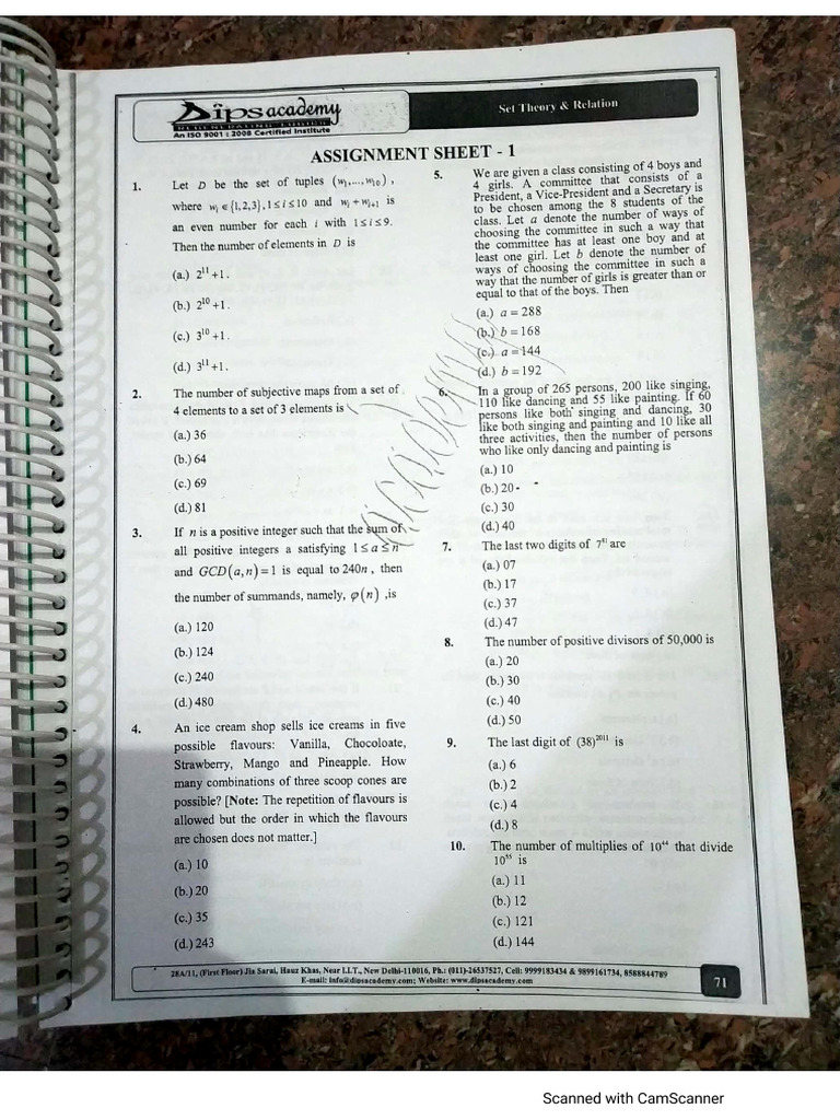 Ma Dips Assignment | PDF