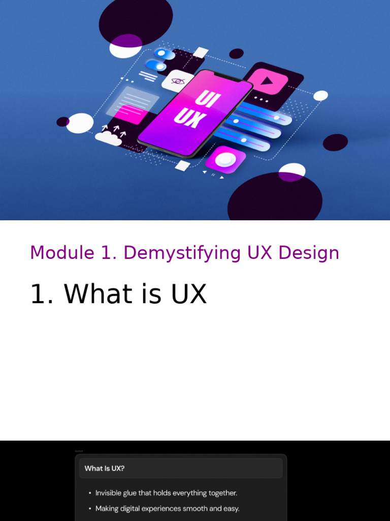 Module 1 - Demystifying UX Design | PDF