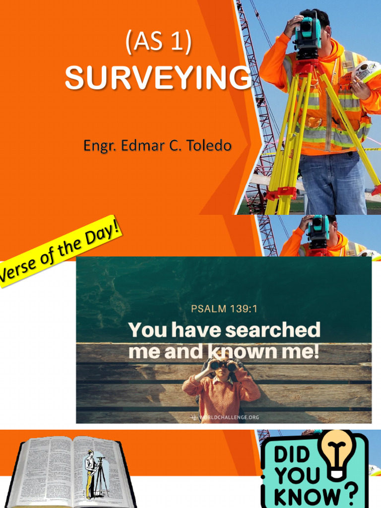 Lesson 1 and 2 AS1 SURVEYING | PDF | Surveying | Errors And Residuals