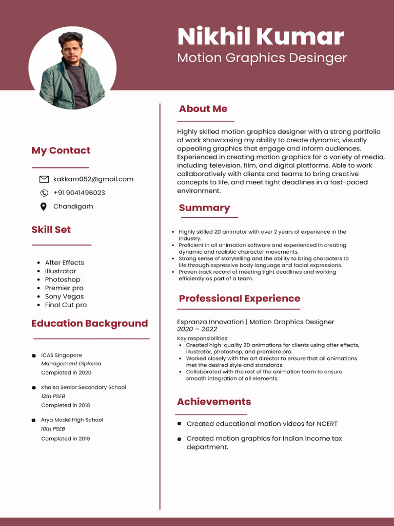 Nikhil Kumar Résumé-1 | PDF