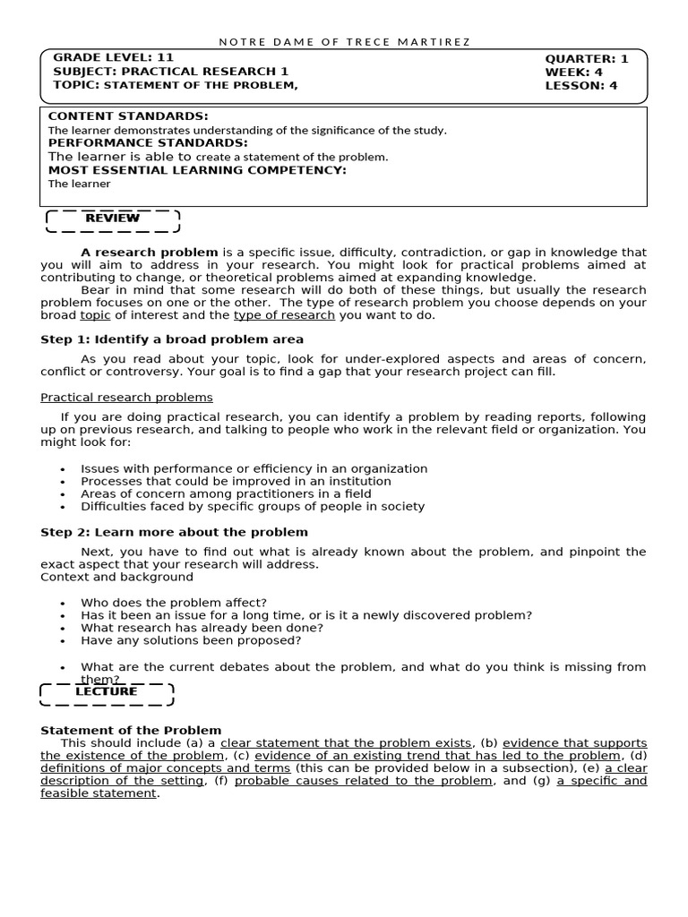 Pr1 Module 1st Quarter WK 4 | PDF | Learning | Knowledge