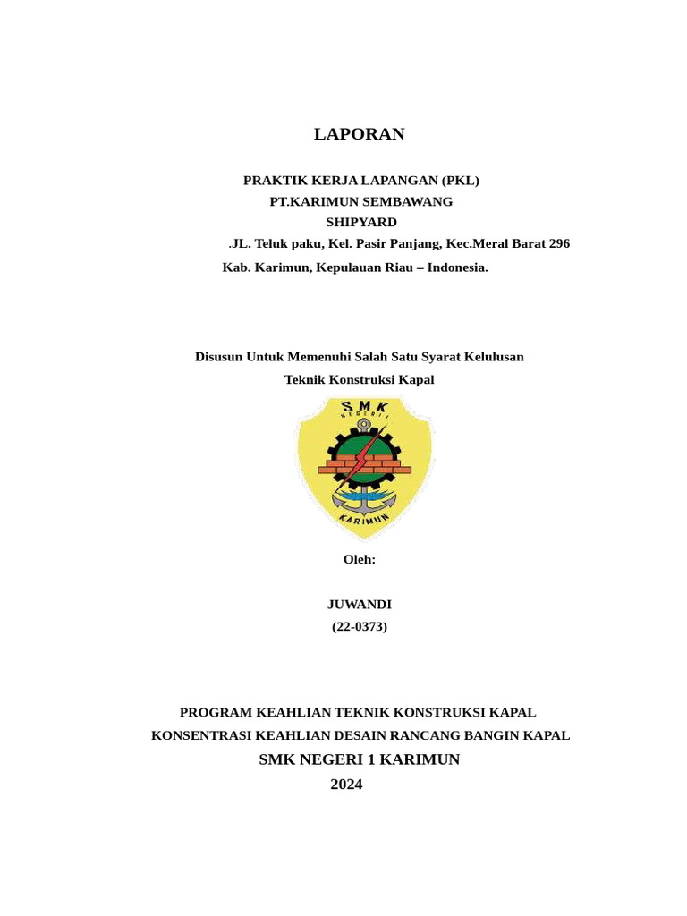 Laporan Pkl | PDF