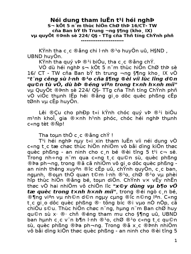 Tham Luan BDKTQP - AN | PDF