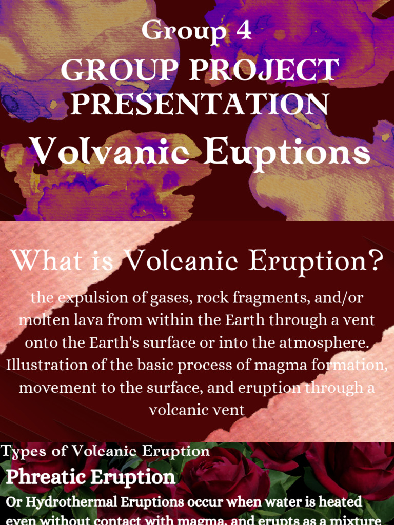 Group 4 Types of Volcanic Eruption - 20250112 - 060614 - 0000 | PDF ...