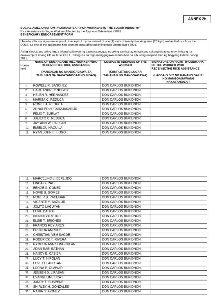 ANNEX-2b-LIQUIDATION-2ND 500 | PDF