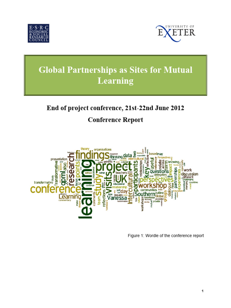 Global Partnerships Conference Insights | PDF | Learning | Experience