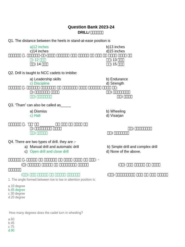 Question Bank 2023-24 | PDF