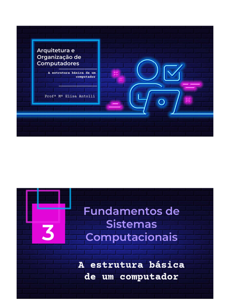 A estrutura básica de um computador | PDF | Unidade central de ...