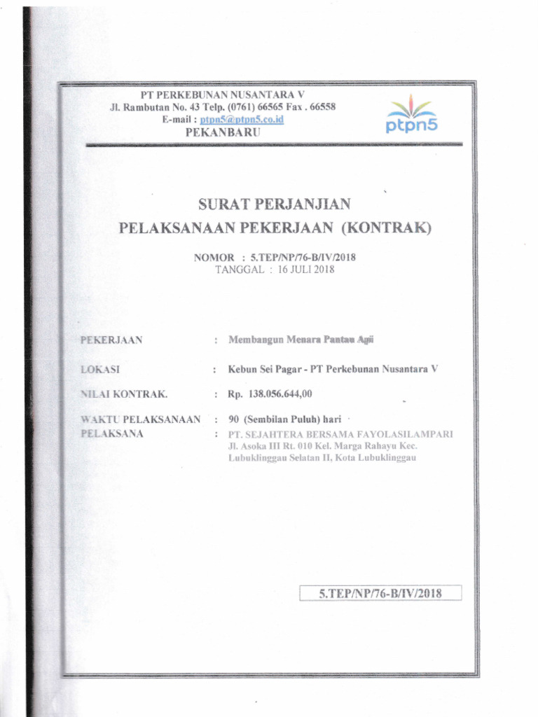 Pengalaman Kerja Menara Api | PDF