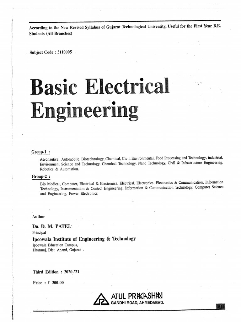 Basic Electrical Engineering | PDF