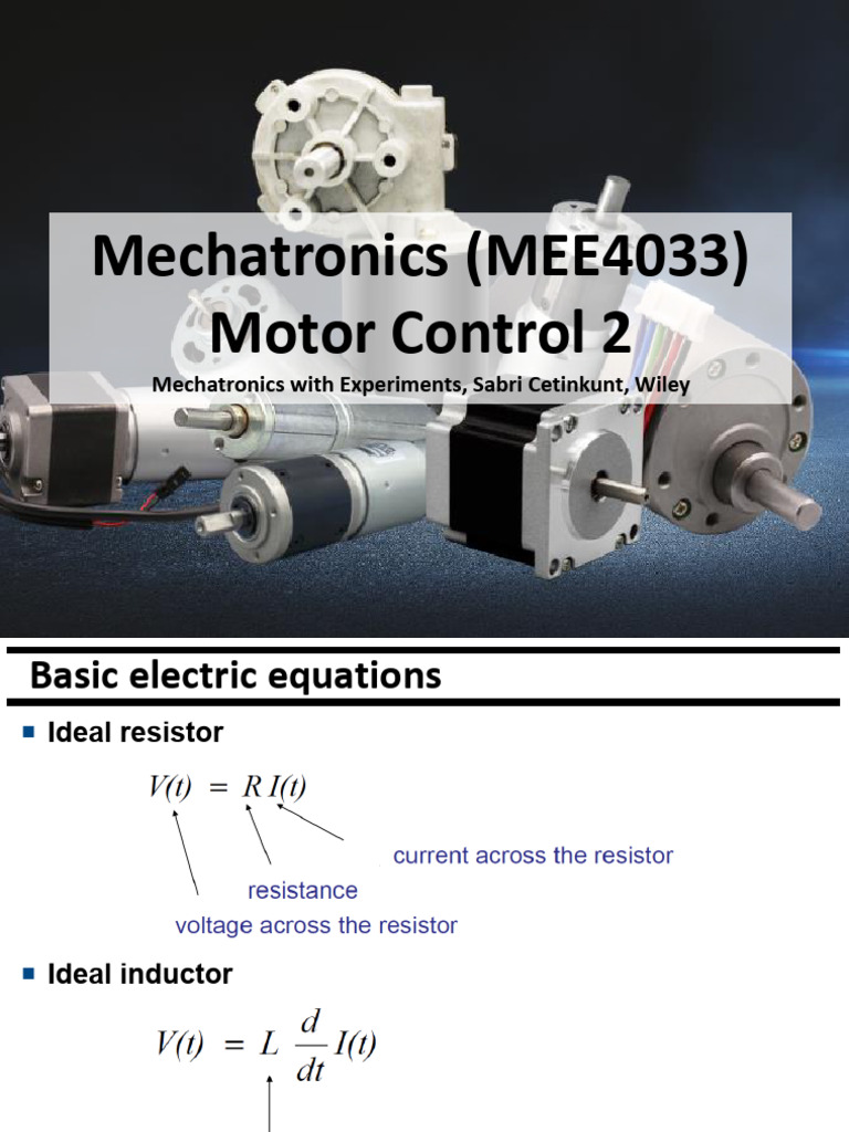 Lecture13 - Motor Control 2 | PDF | Electric Motor | Electromagnetic ...