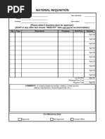Tools and Consumables Request Form | PDF
