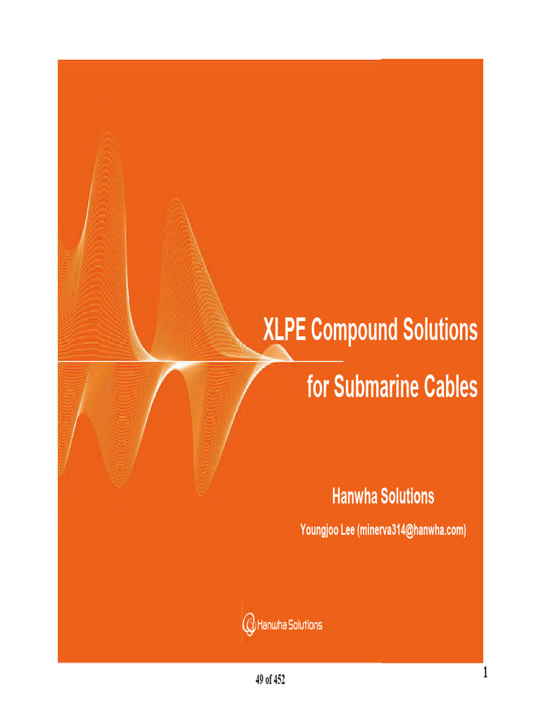 XLPE Compound Solutions For Submarine Cables | PDF | High Voltage ...