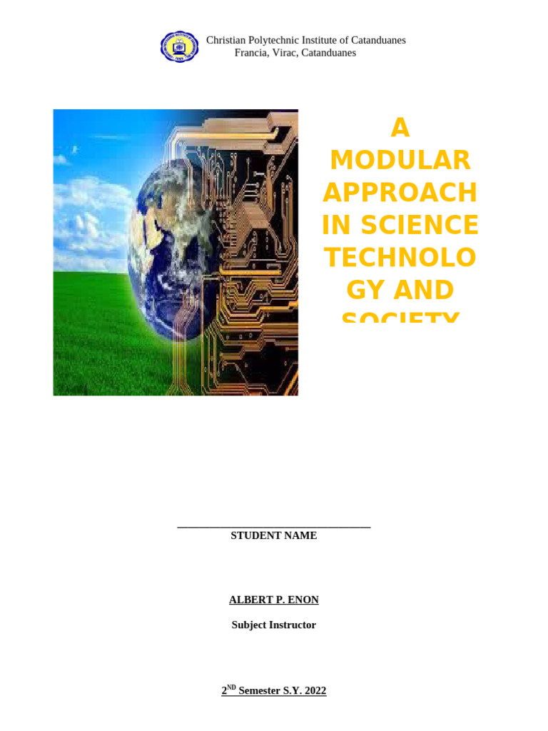 Science, Technology, and Society Module | PDF | Science | Schools