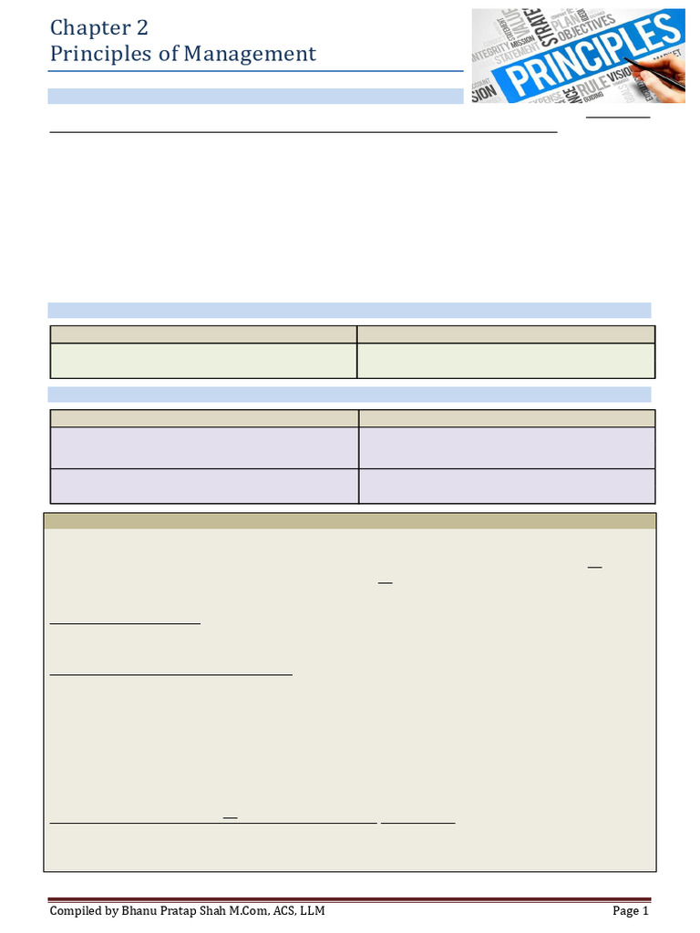 Principles of Management Overview | PDF | Business