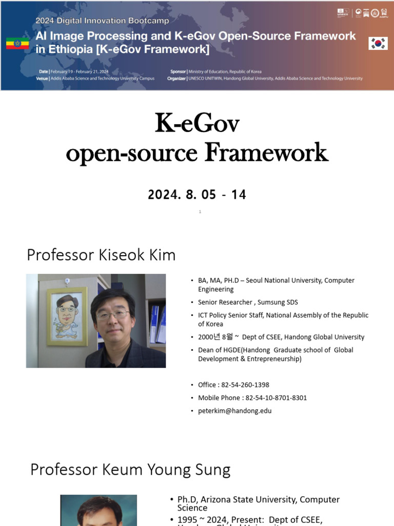 K-eGov Open Source Framework Overview | PDF