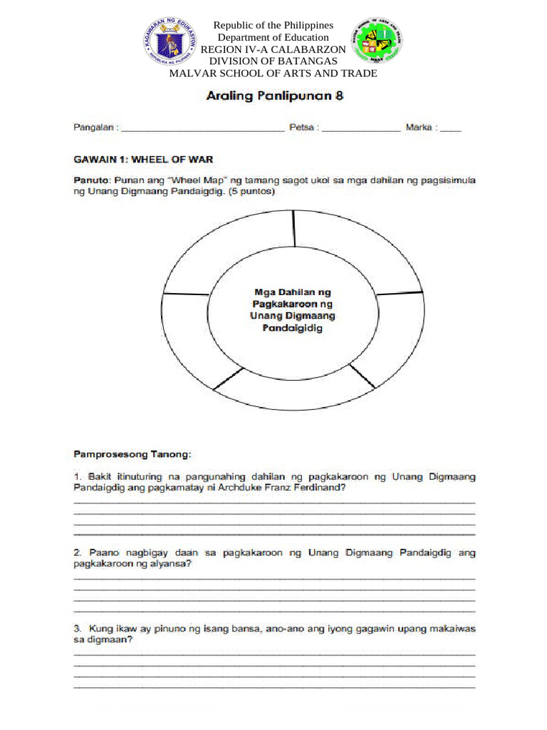 GRADE-8-WORKSHEET (2) | PDF