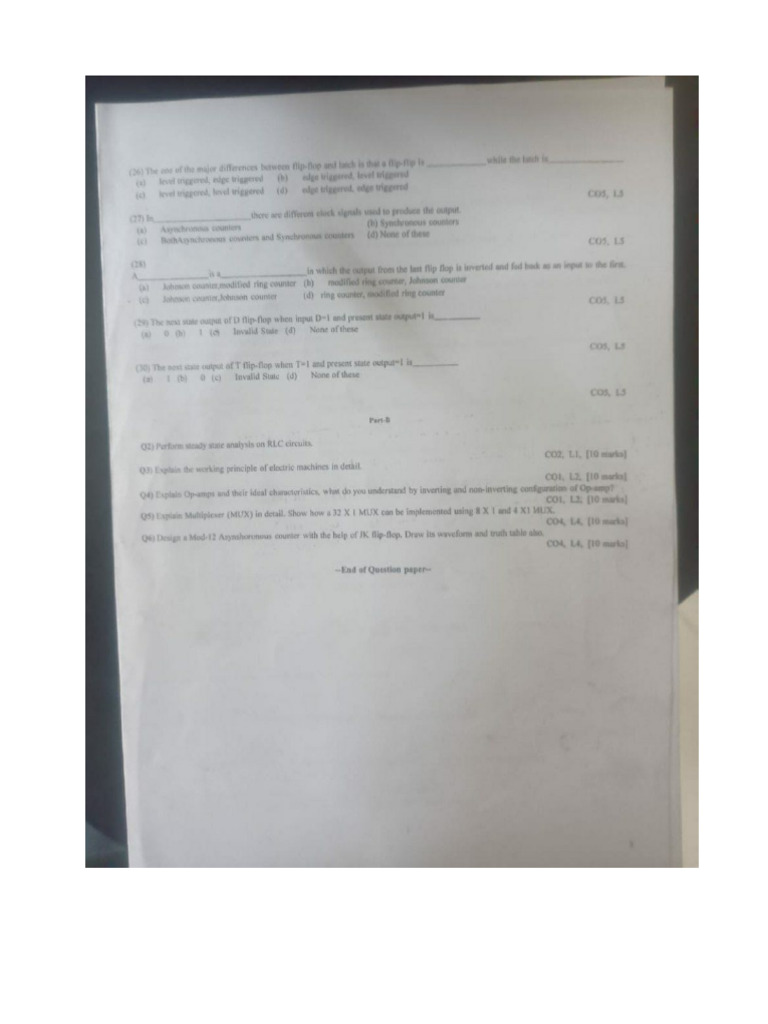 Ece249 Pyqs (Lpu - All - Resources) | PDF
