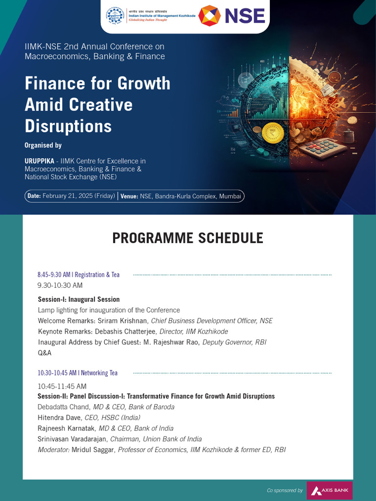 IIMK-NSE-Finance For Growth Amid Creative Disruptions - 21 Feb 2025 ...