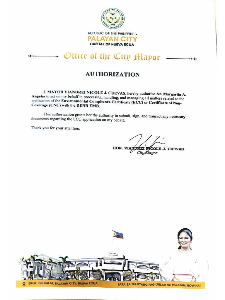 Authorization Denr Emb | PDF