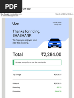 Uber Rideshare Receipt Generator 2 | PDF