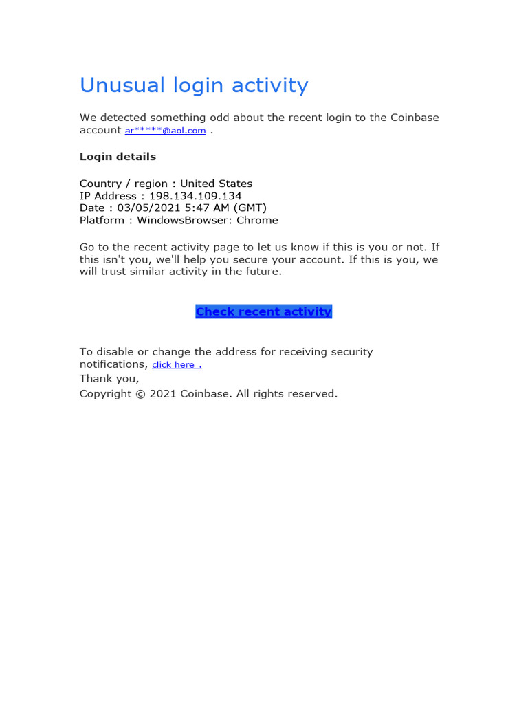 Unusual Login Activity | PDF