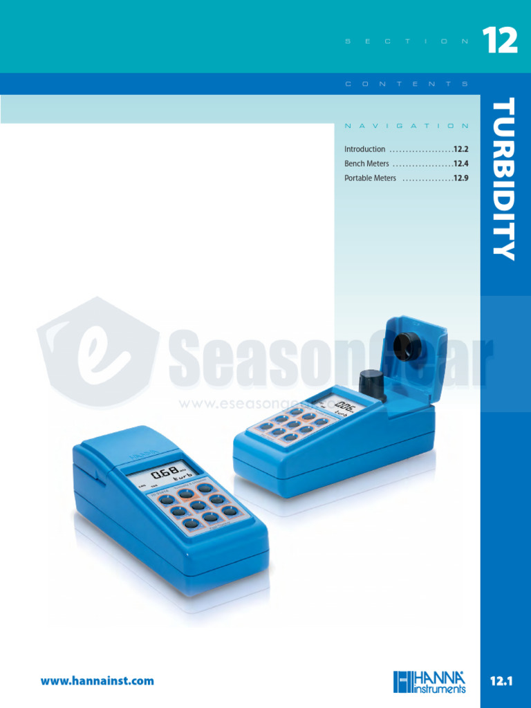 Turbidity Meter | PDF | Calibration