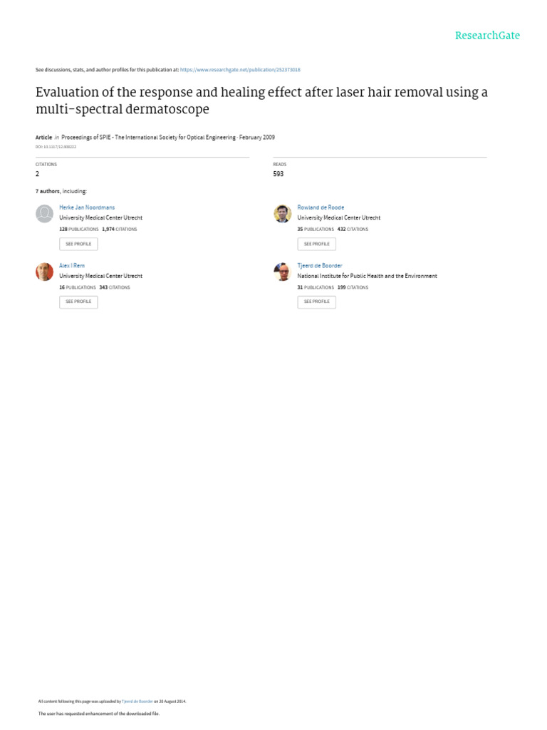 Evaluation of The Response and Healing Effect Afte | PDF | Integumentary System