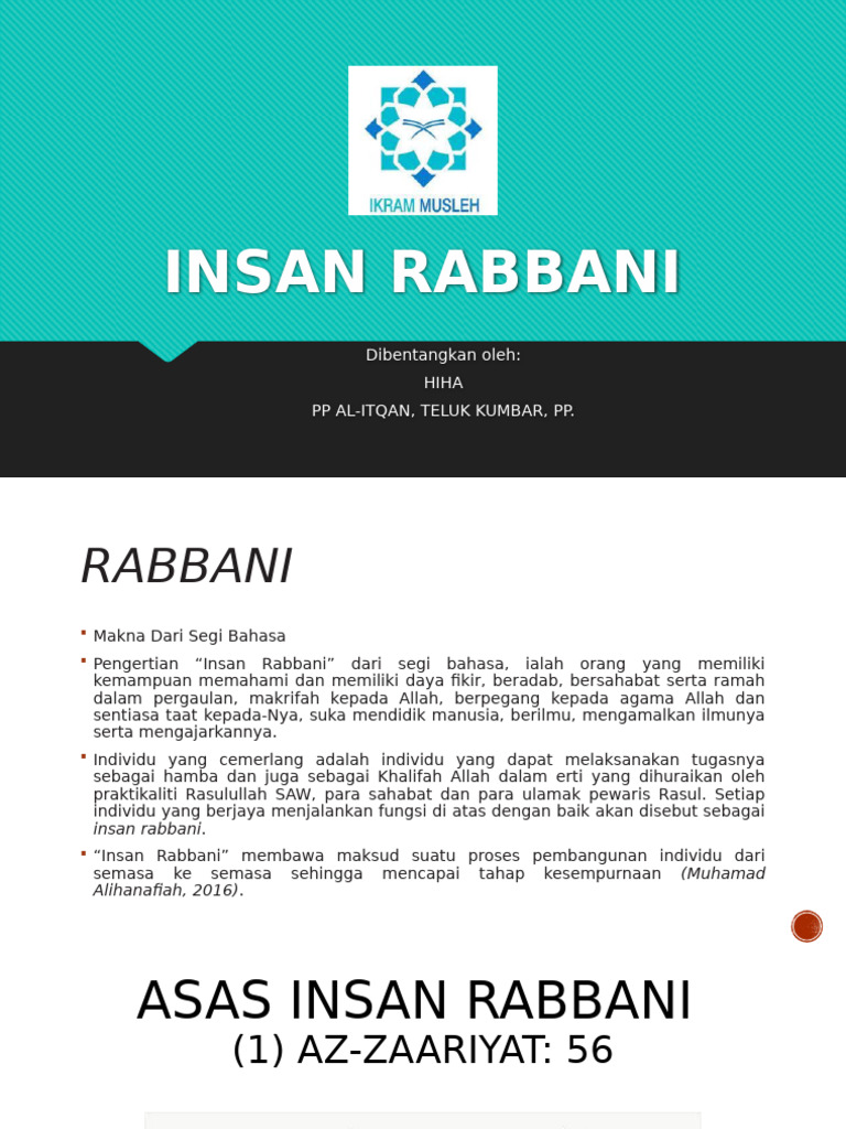 Insan Rabbani Ed2 | PDF