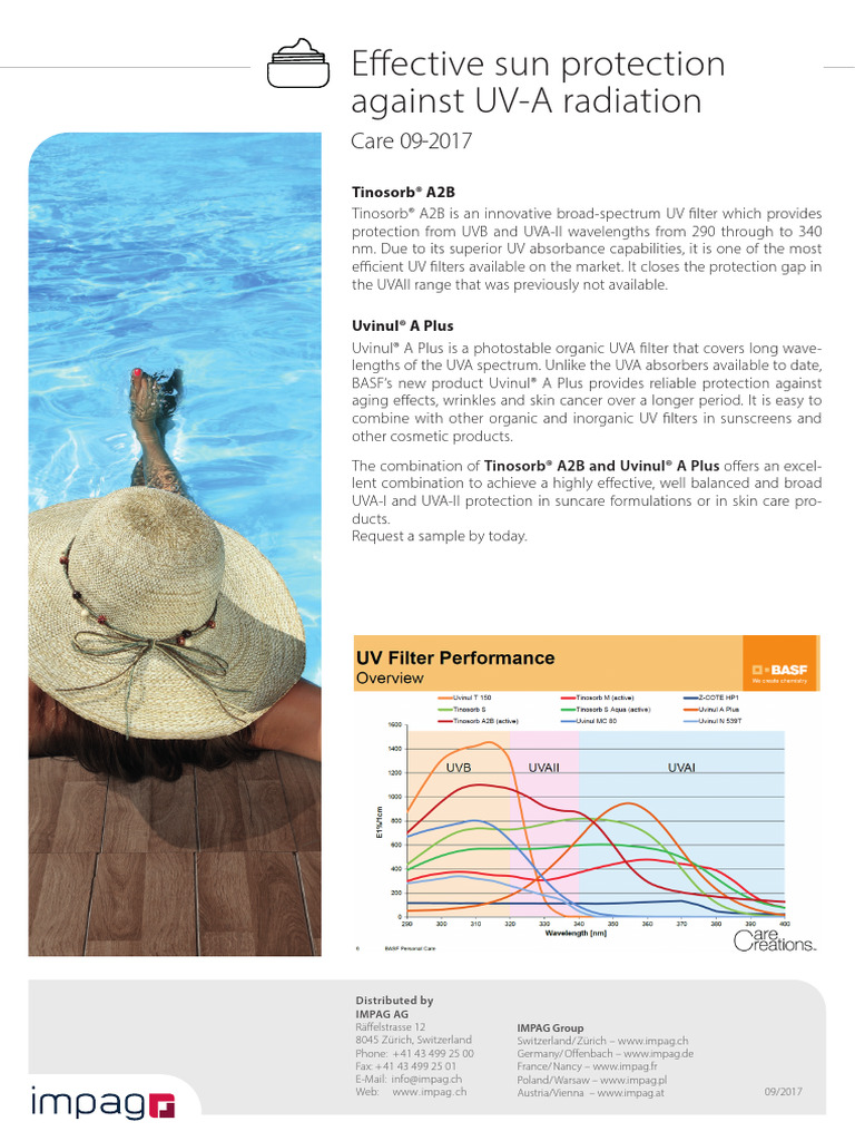 Advanced UV Filters for Sun Protection | PDF