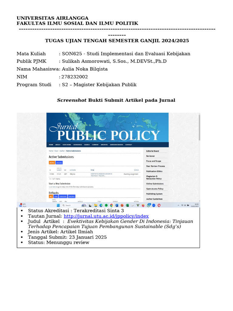 Jurnal Kebijakan Publik | PDF