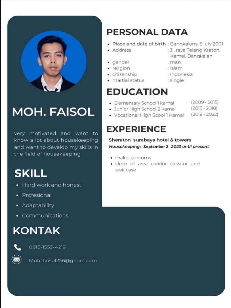 Cv Moh. Faisol | PDF
