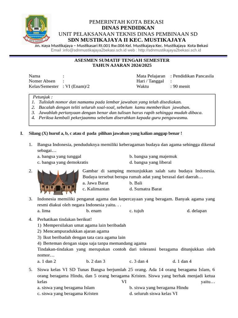 Asts PKN Genap | PDF