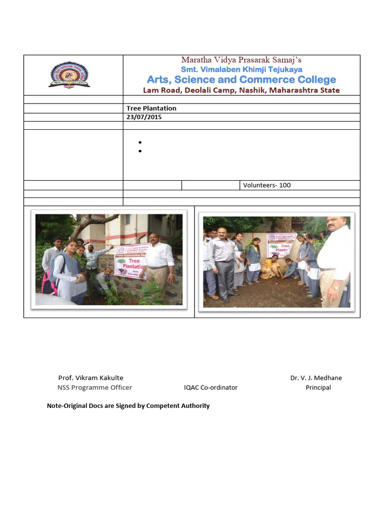 2015 16 To 2019 20 NSS ACTIVITIES | PDF