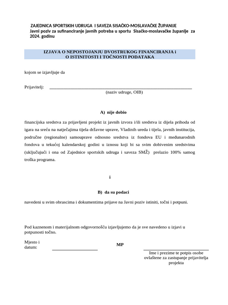 10.-Izjava-o-nepostojanju-dvostrukog-financiranja-i-tocnosti-i ...