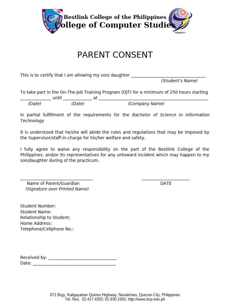 Parent Consent | PDF
